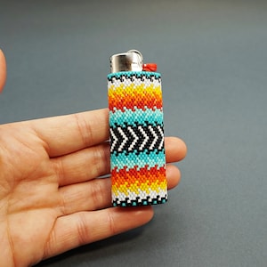 Colorful Lighter Cover Beading Pattern Lighter Case Seed Bead - Etsy