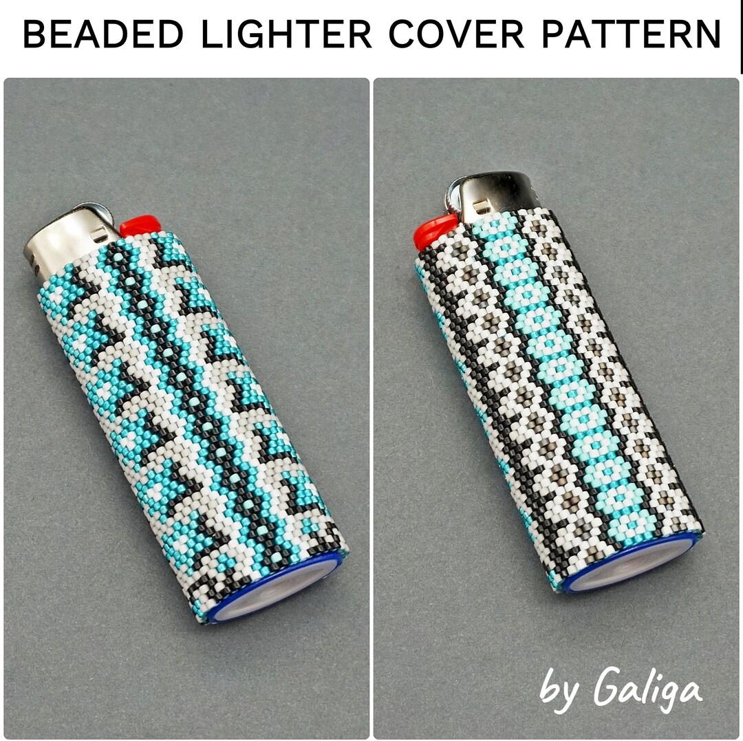 Lighter Cover Pattern Ethnic Lighter Beading Pattern Seed Bead Peyote ...