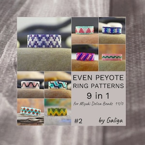 Peyote Ring Patterns Do It Yourself Beaded Jewelry Pattern Digital ...