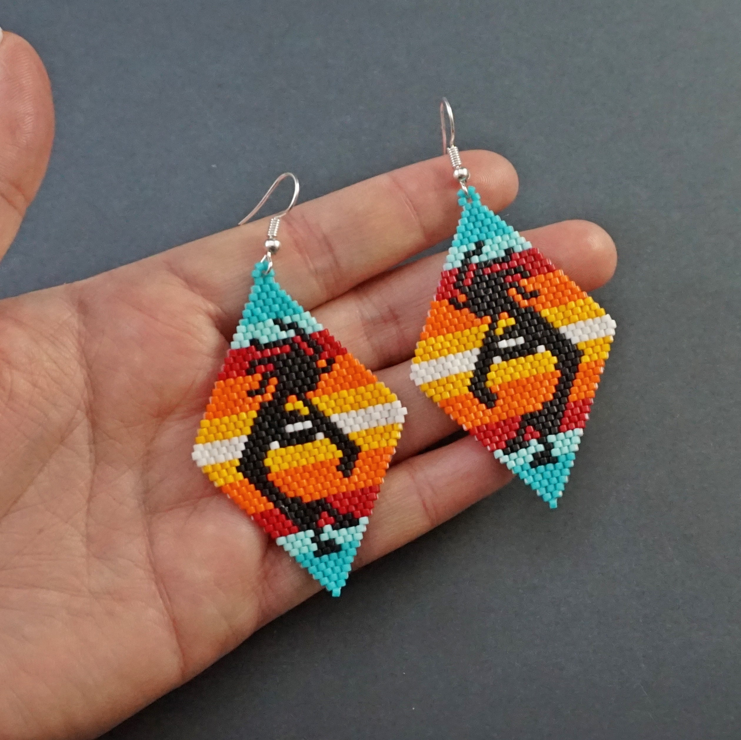 Kokopelli Earrings Pattern Beading Pattern Seed Bead - Etsy