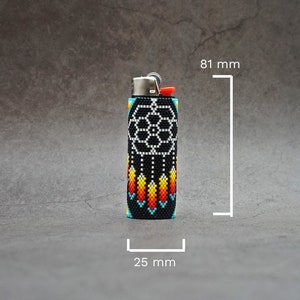 Dreamcatcher Lighter Case Pattern Lighter Cover Beading Patterns Seed ...