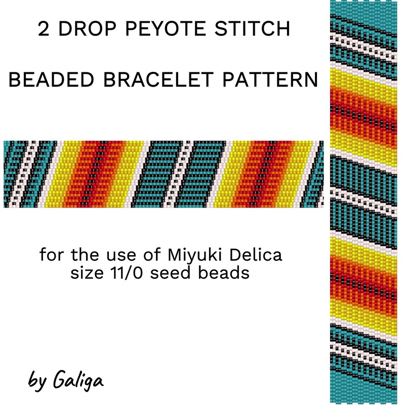 2 Drop Peyote Stitch - Etsy