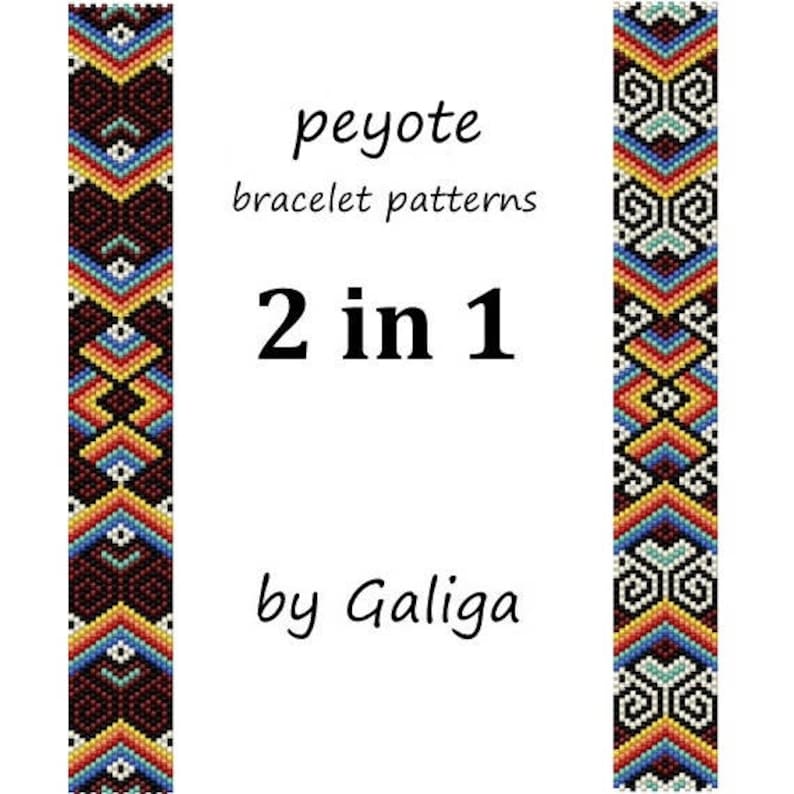 Peyote Pattern Ethnic Pattern Peyote Bracelet Pattern Pdf - Etsy