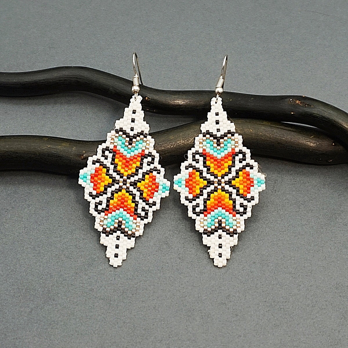 Bead Earrings Patterns Set of 3 Ethnic Style Inspired Designs for ...