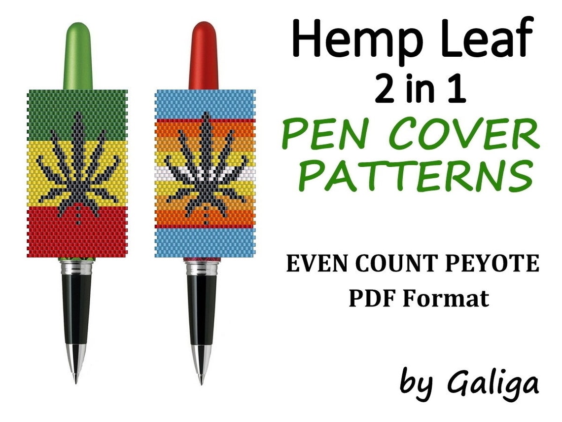 Pen Cover Patterns for Beading Patterns for Pen Wrap Rasta - Etsy