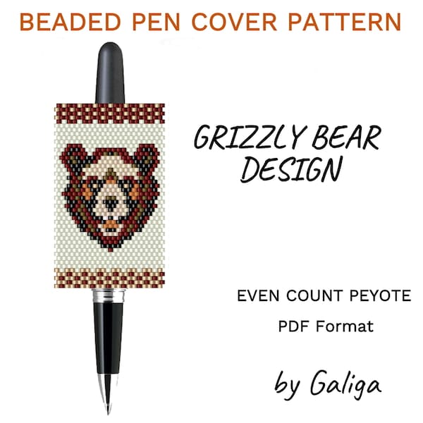 Beaded Animal Brown Bear Pattern - Etsy