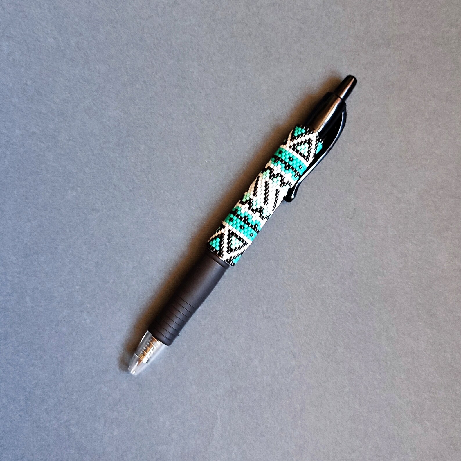 Turquoise Pen Cover Pattern for Beading Peyote Patterns Digital File ...