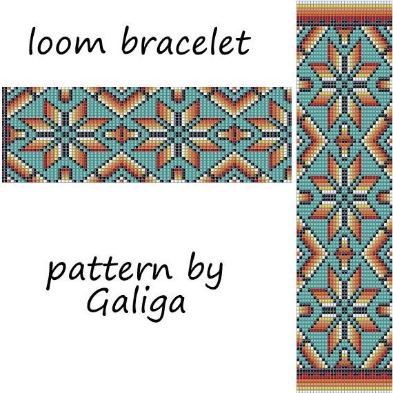 Loom pattern for beading Pattern bracelet beaded pattern | Etsy