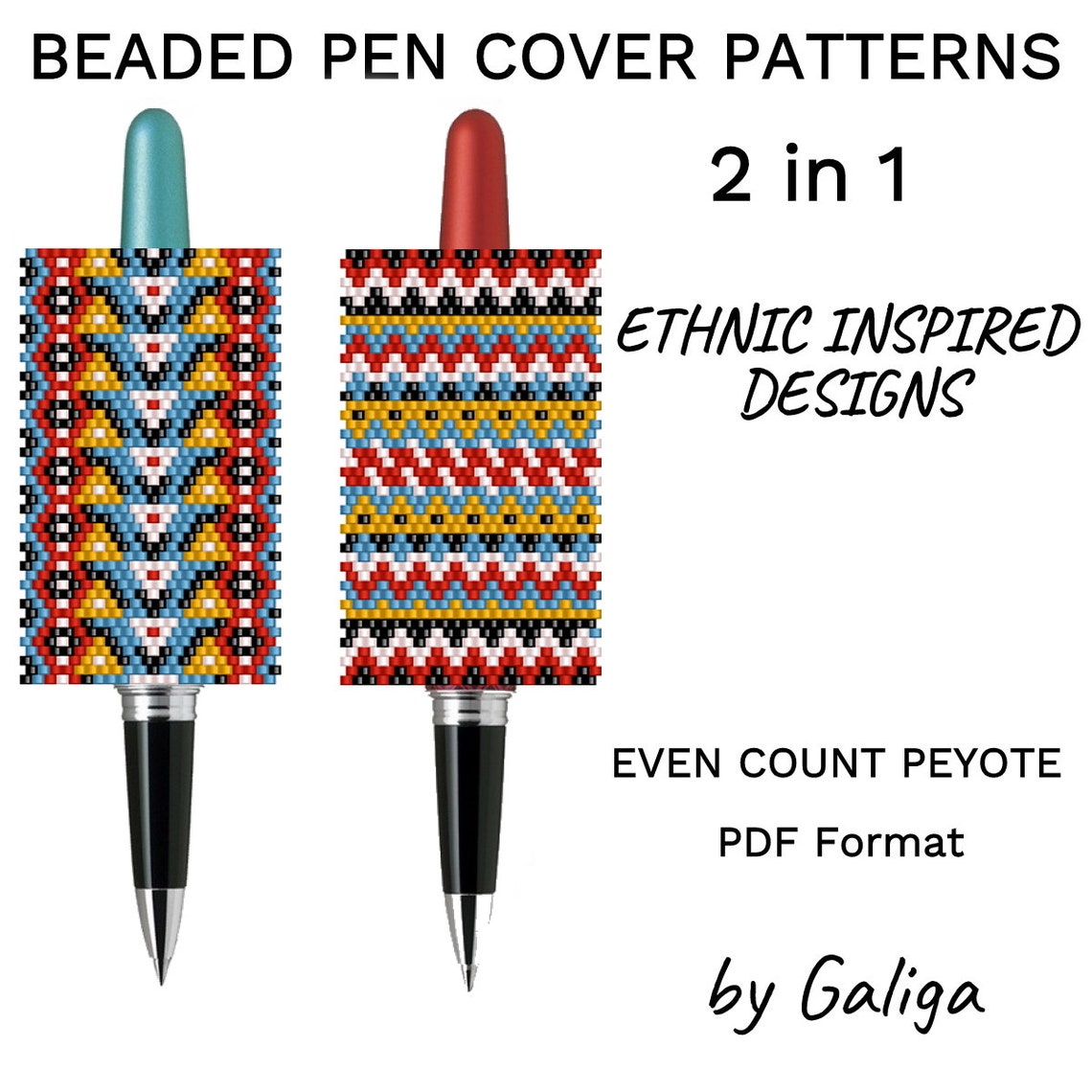 Pen Cover Patterns for Beading Ethnic Ornaments Folk Tribal for Pen ...
