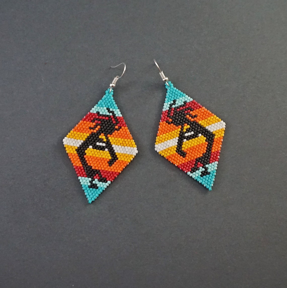 Kokopelli Earrings Pattern Beading Pattern Seed Bead | Etsy
