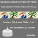 Tropical Toucan and Palm Tree Beaded Candle Cover Pattern Pdf Download ...