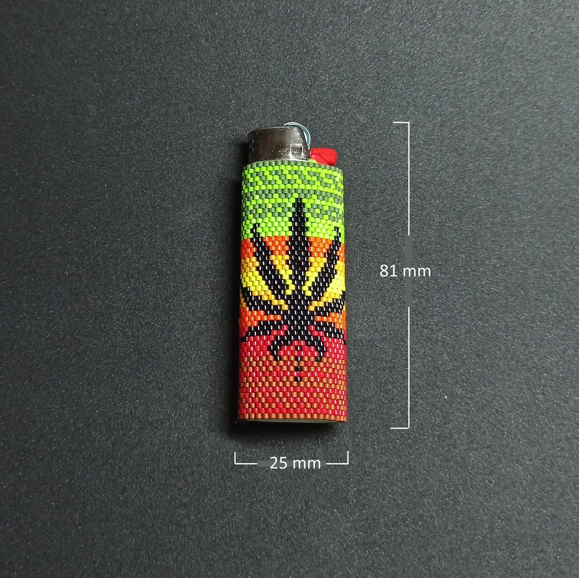 HEMP LEAF Lighter Cover Pattern Lighter Beading Rasta Pattern - Etsy