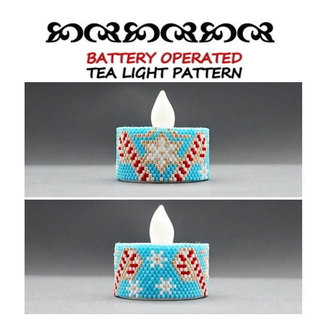 LED Candle Holder Pattern Christmas Snowflakes Tea Light - Etsy