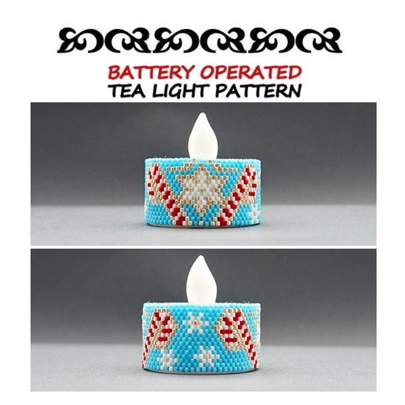 LED Candle Holder Pattern Christmas Snowflakes Tea Light - Etsy