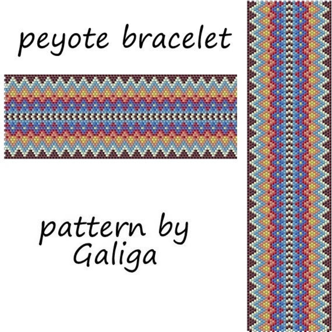 Peyote Pattern Peyote Bracelet Pattern Peyote Stitch Wooven - Etsy