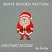 Santa Pattern for Beading Christmas Decor Ideas Beaded Pattern DIY ...