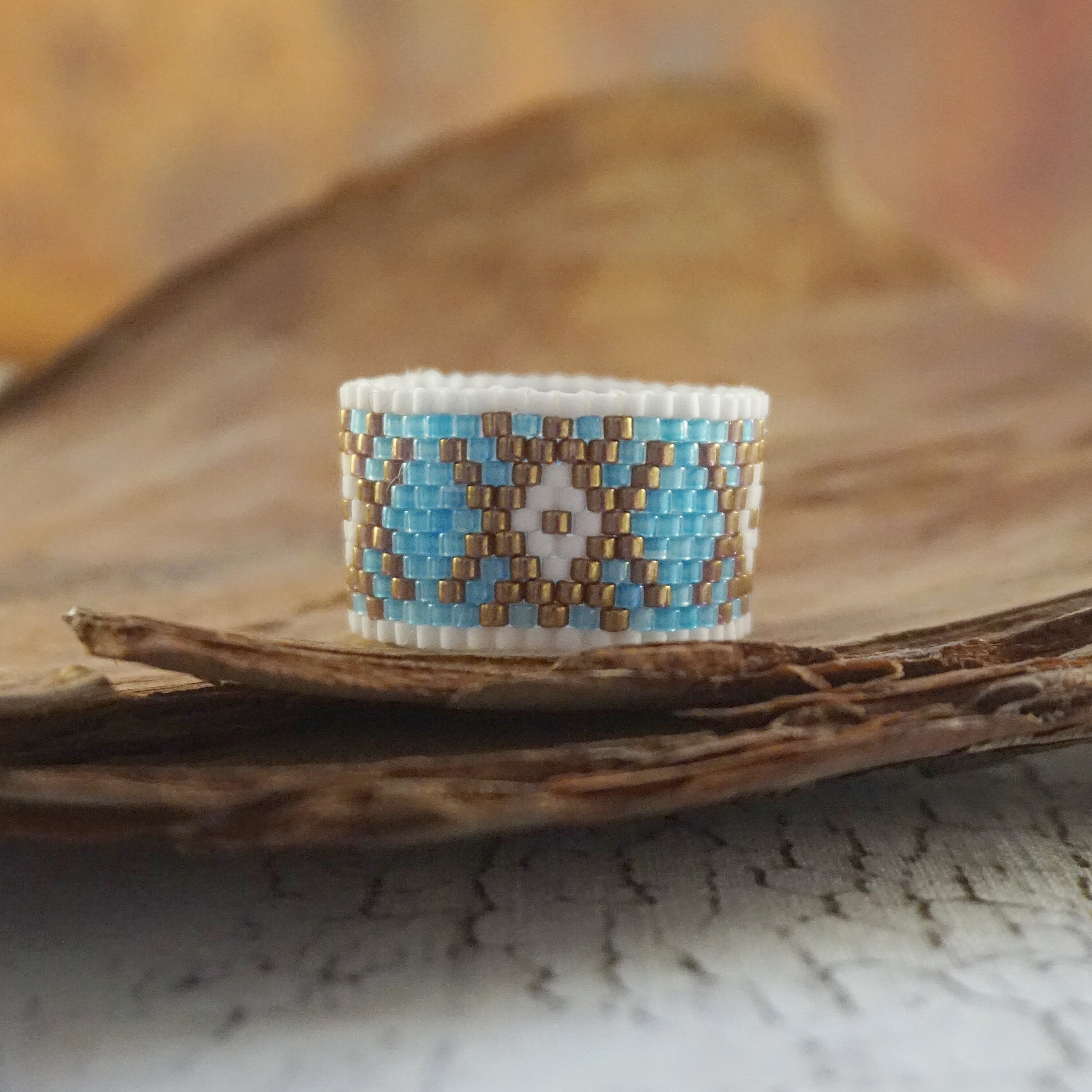 Ring Pattern Peyote Pattern Beaded Ring Pattern Pdf Pattern - Etsy