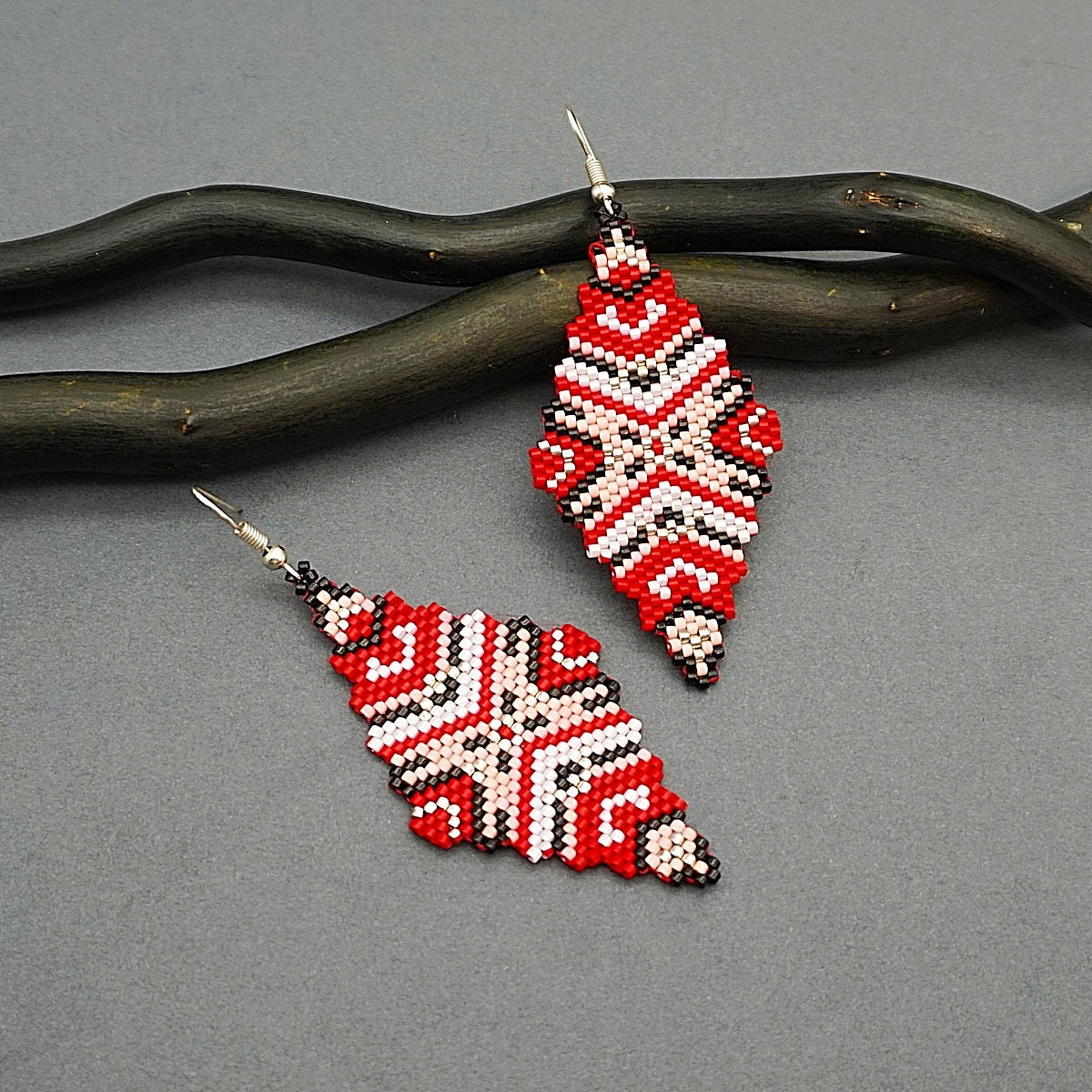 Bead Earrings Patterns Set of 3 Ethnic Style Inspired Designs for ...