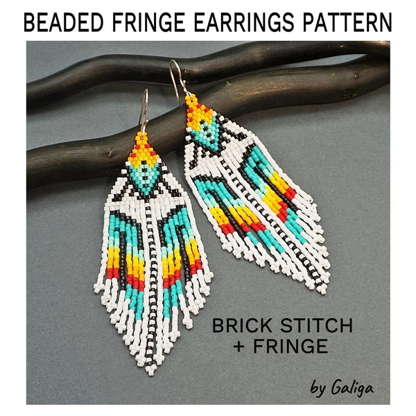 Beaded Fringe Earring Patterns - Etsy