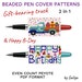 Happy Birthday Pen Cover Patterns DIY Gifts Ideas Beaded Crafts Seed ...