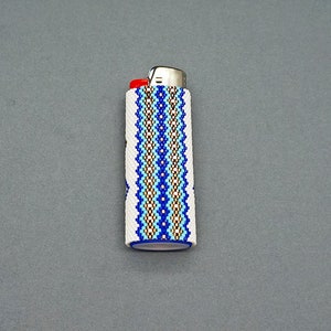 Evil Eye Lighter Cover Pattern Ethnic Lighter Beading Pattern Seed Bead ...