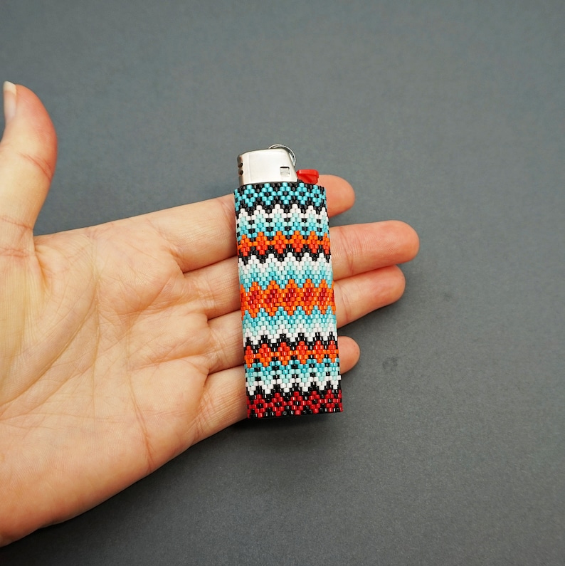 Lighter Case Pattern Ethnic Lighter Cover Beading Pattern - Etsy
