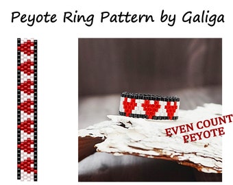 Peyote Ring Pattern for Beading Bead Ring Beaded Patterns - Etsy