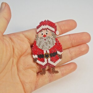 Santa Pattern for Beading Christmas Decor Ideas Beaded Pattern DIY ...