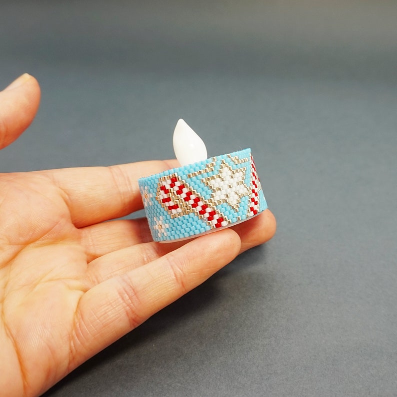 LED Candle Holder Pattern Christmas Snowflakes Tea Light - Etsy