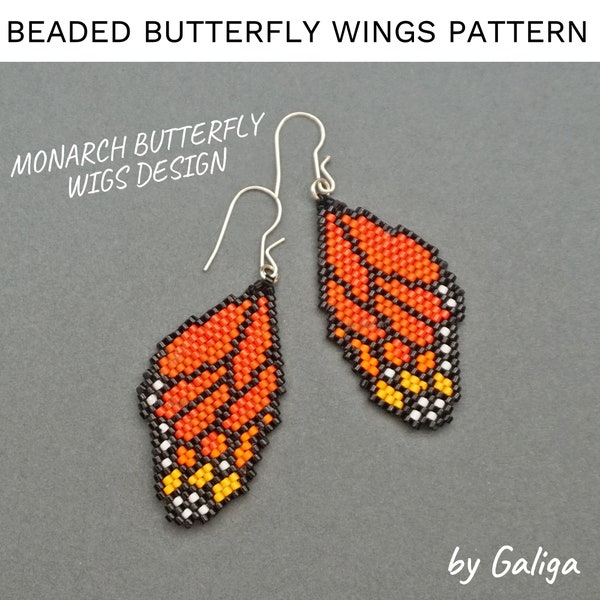 Butterfly Wing Bead Earring Pattern - Etsy