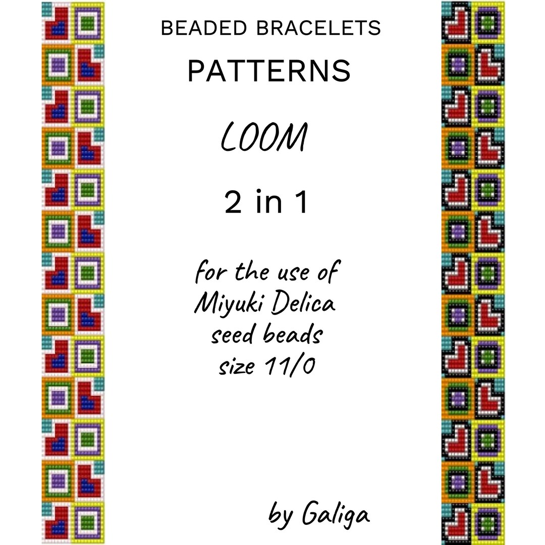 Beading Pattern Heart Bracelet Pattern for Beading Instructions ...