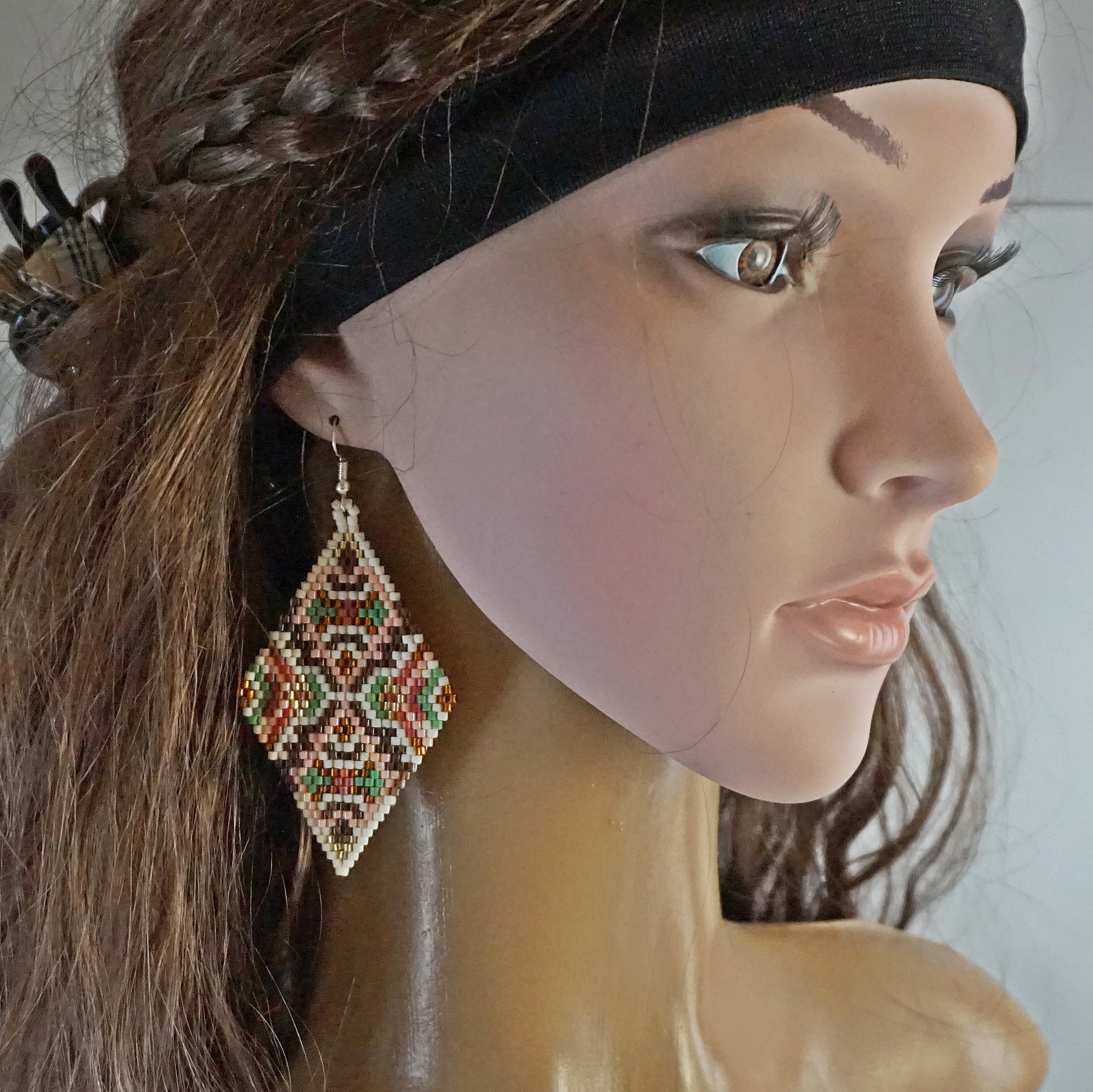 Beading Pattern Beaded Earrings Patterns Seed Bead Pattern - Etsy