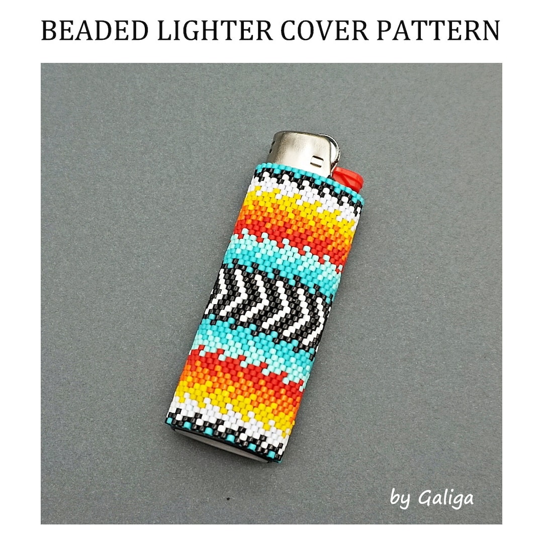 Colorful Lighter Cover Beading Pattern Lighter Case Seed Bead - Etsy