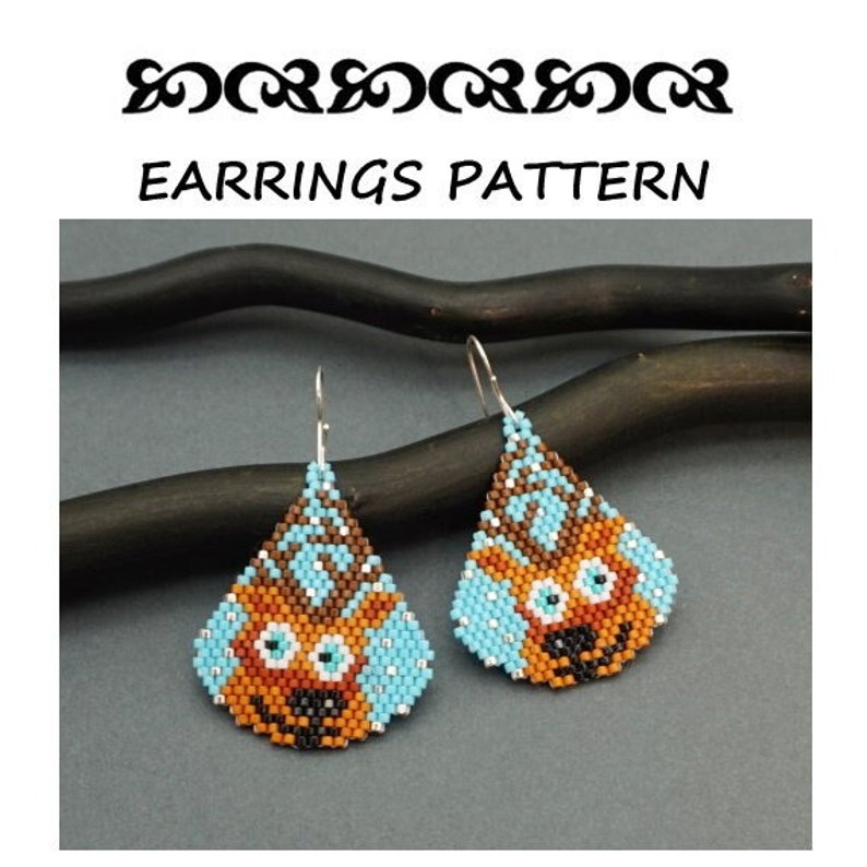 Christmas Deer Beaded Earrings Pattern Christmas Reindeer - Etsy