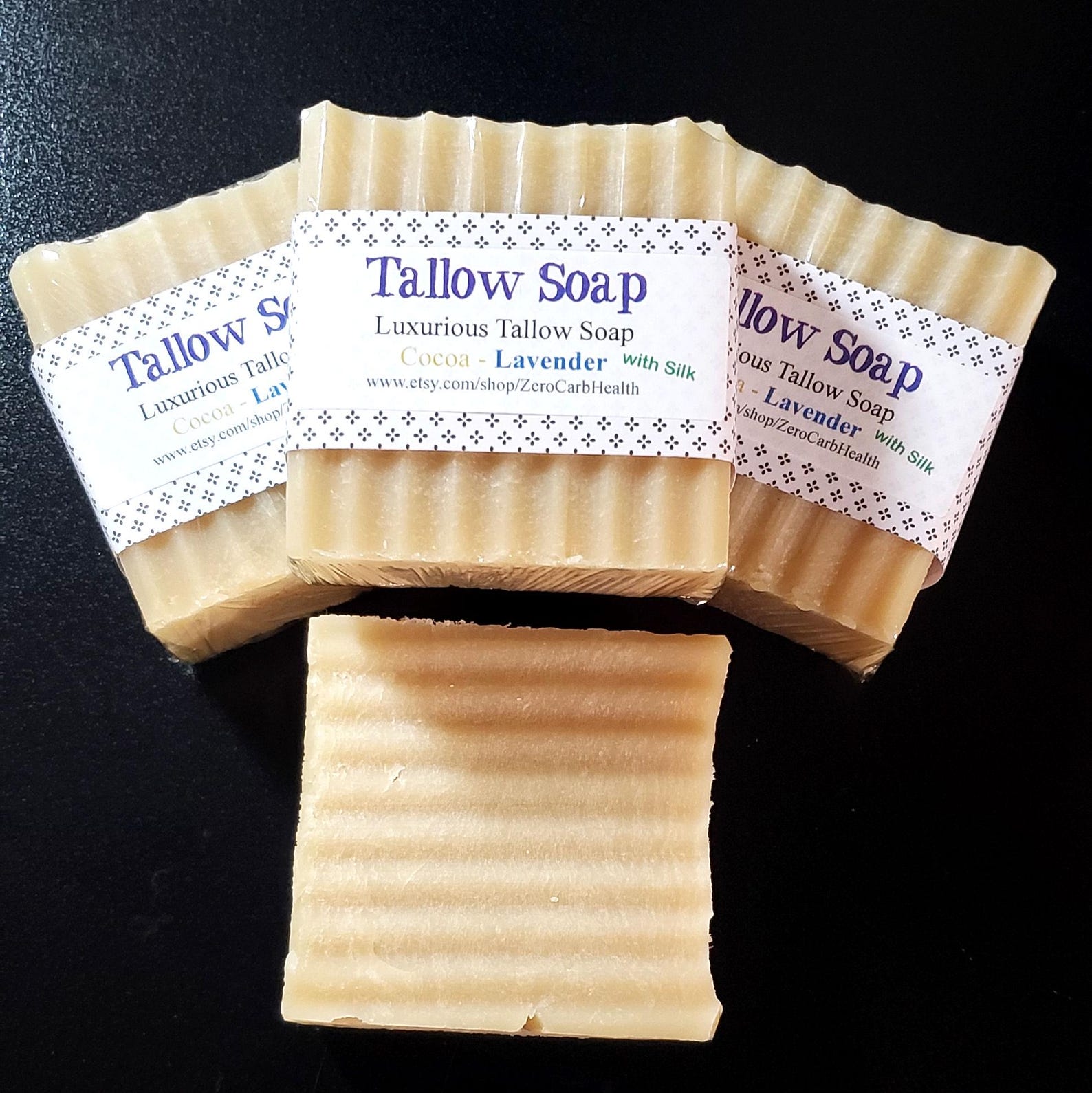 Soap Tallow With Silk Handmade Natural Old Fashioned Artisan Cocoa ...