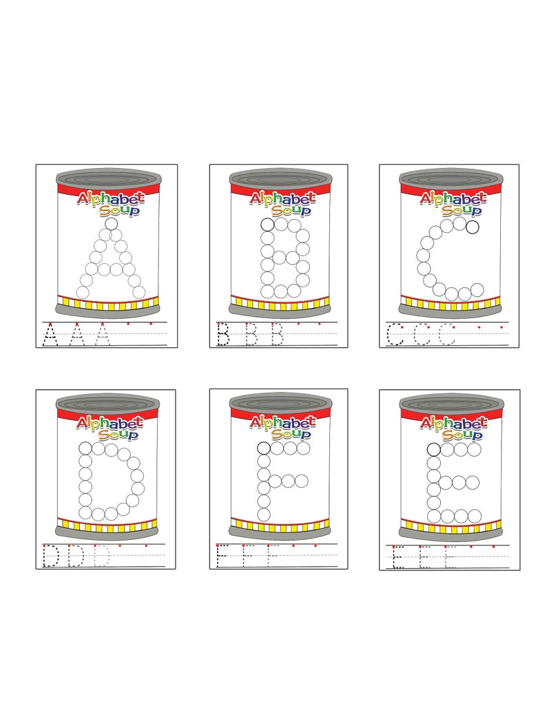 Alphabet Paint Dot, Writing, Preschool, Alphabet Soup, Tracing, Back to ...