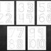 Number Trace With Block Number - Etsy