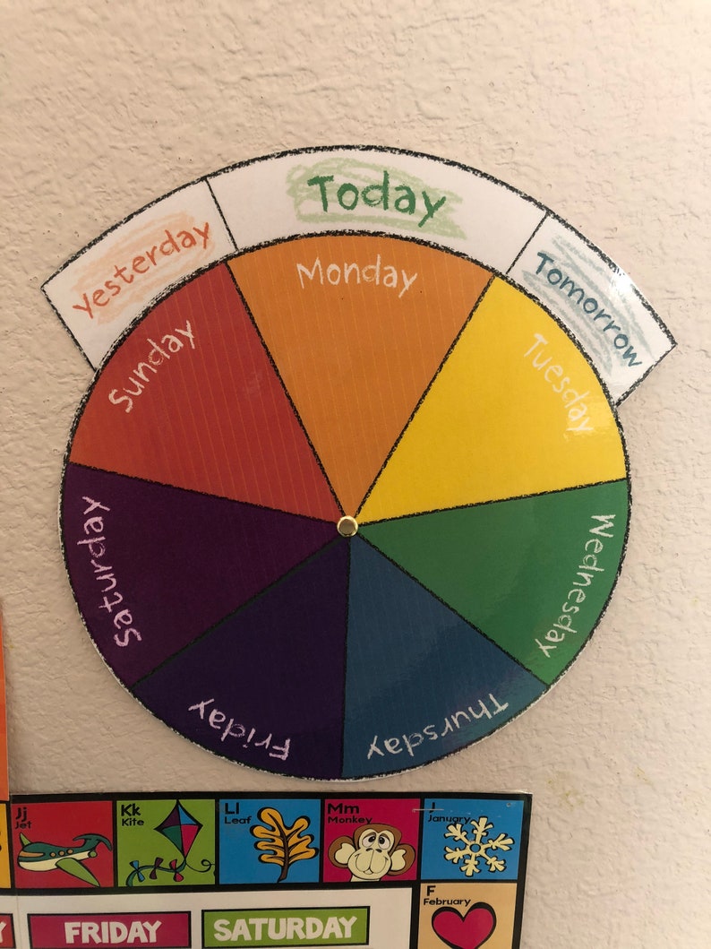 Days of the Week, Calendar Time, Circle Time, Back to School - Etsy ...