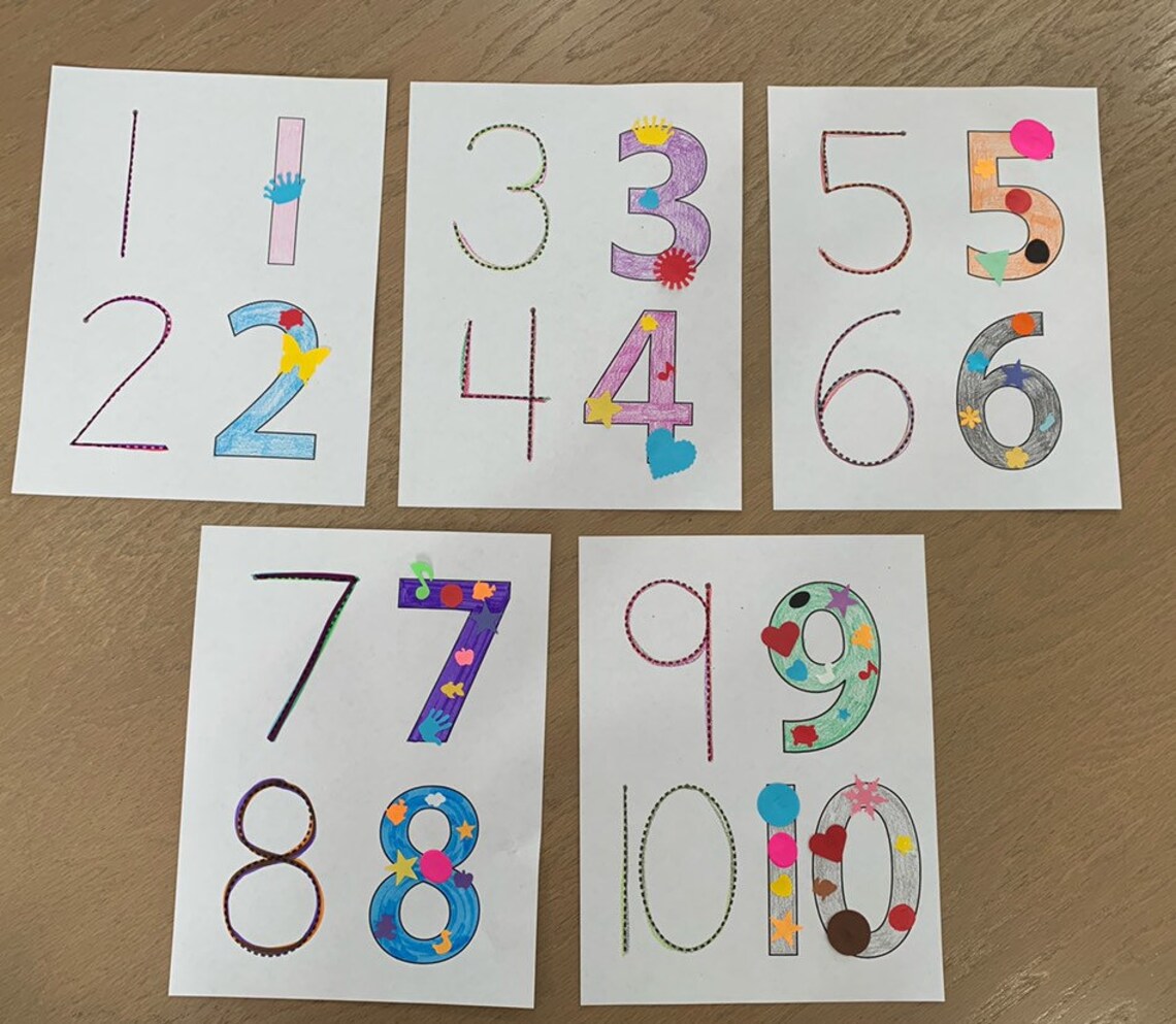 Number Trace With Block Number - Etsy
