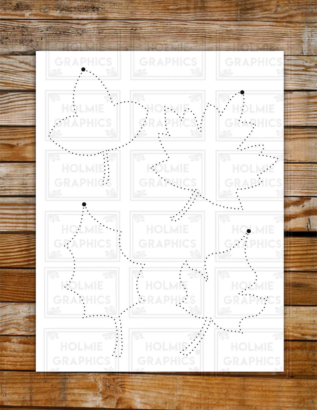 Fall Leaf Trace, Autumn, November, Prescool Trace, Toddler Trace - Etsy