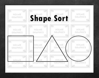 Shape Sort, Sorting Shapes, Shapes, Square, Triangle, Circle ...