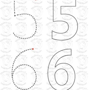Number Trace With Block Number - Etsy