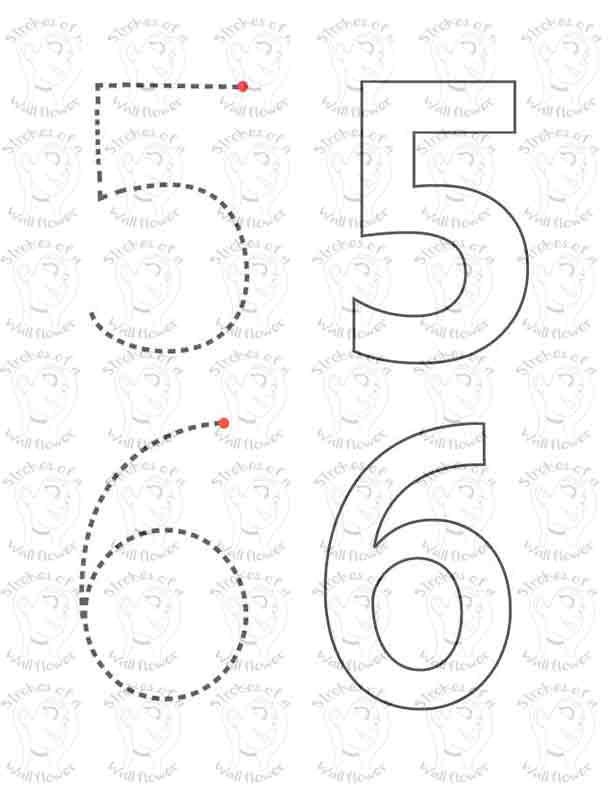 Number Trace With Block Number - Etsy