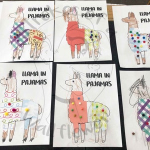 Preschool Craft, Llama, Llama in Pajamas, Rhyming - Etsy