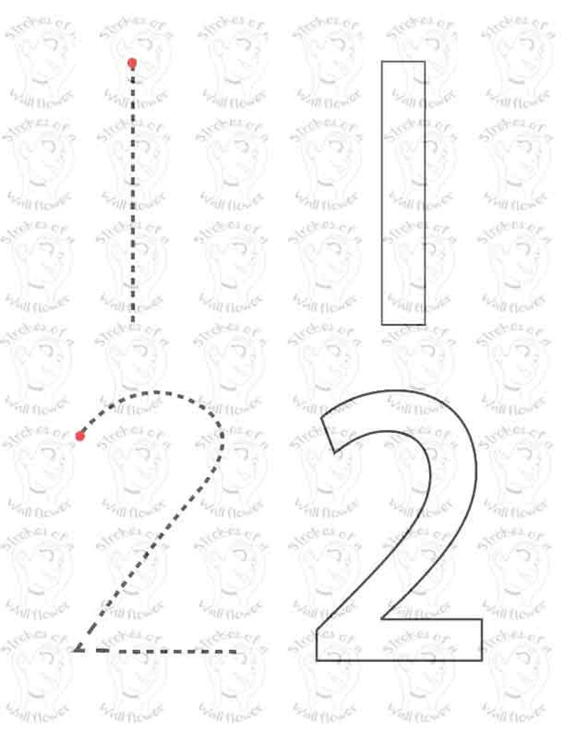 Number Trace With Block Number - Etsy