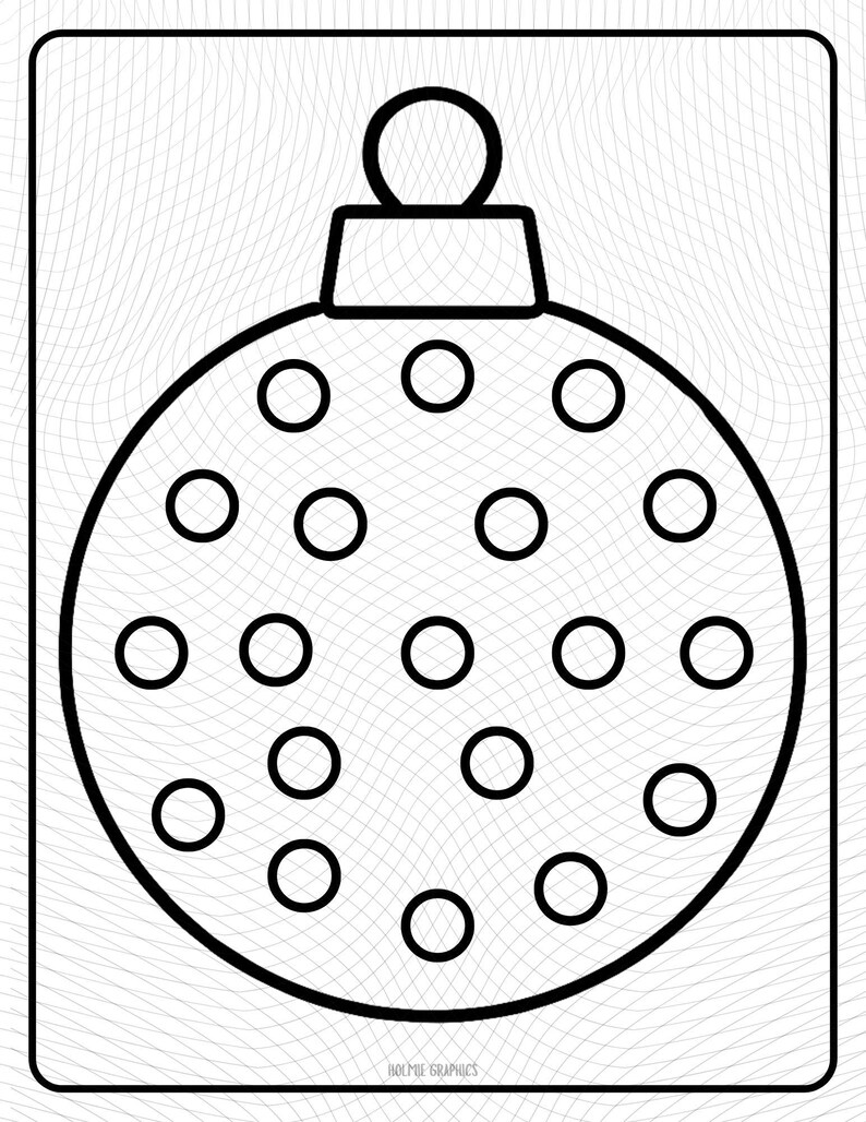 Christmas Do-a-dot Printables | Holiday Dot Marker Activity (instant ...