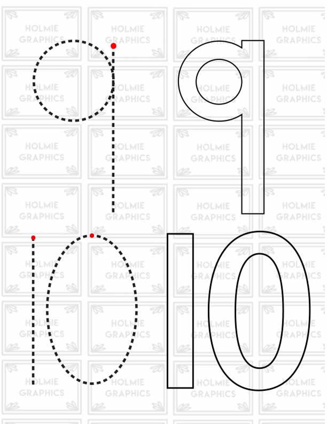 Number Trace With Block Number - Etsy