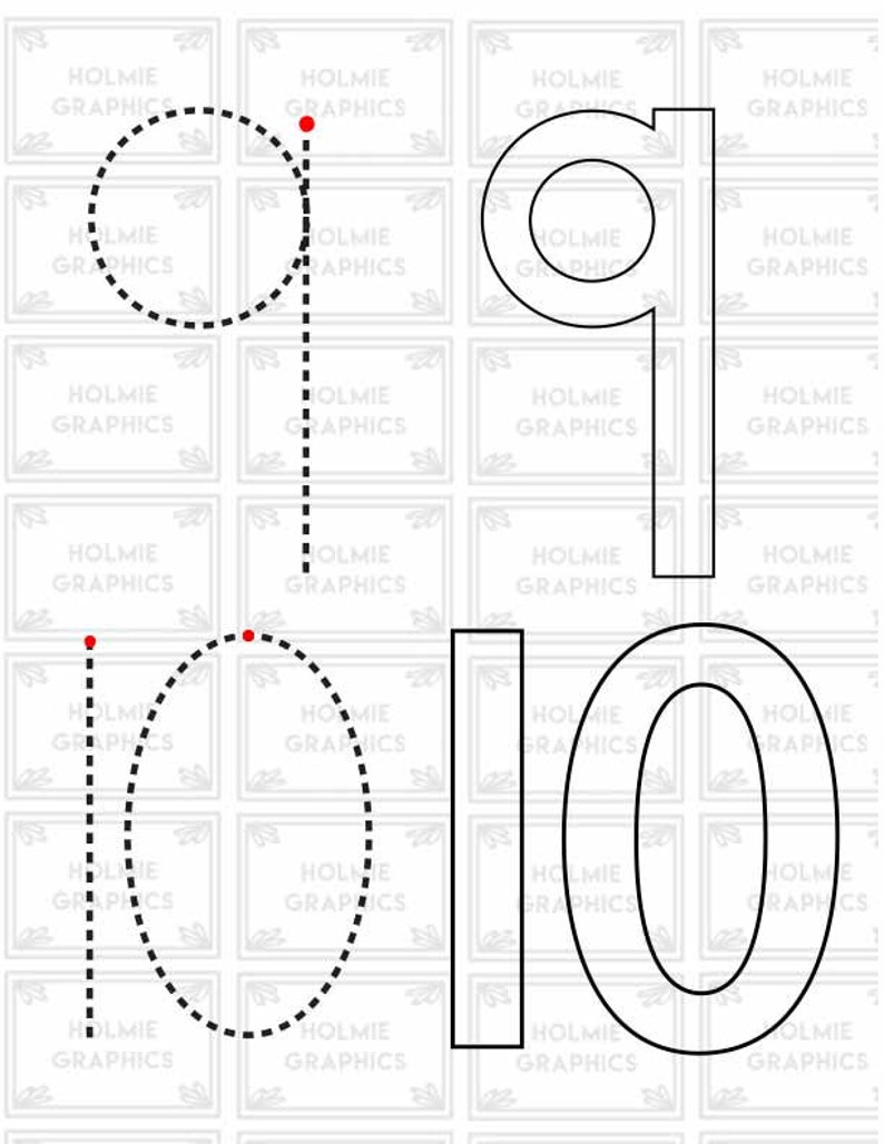 Number Trace With Block Number - Etsy