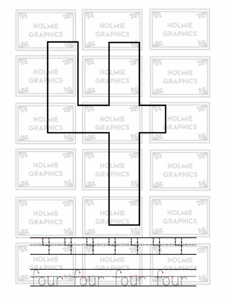 Number and Word Trace With Block Number, Tracing Numbers, Number Trace ...