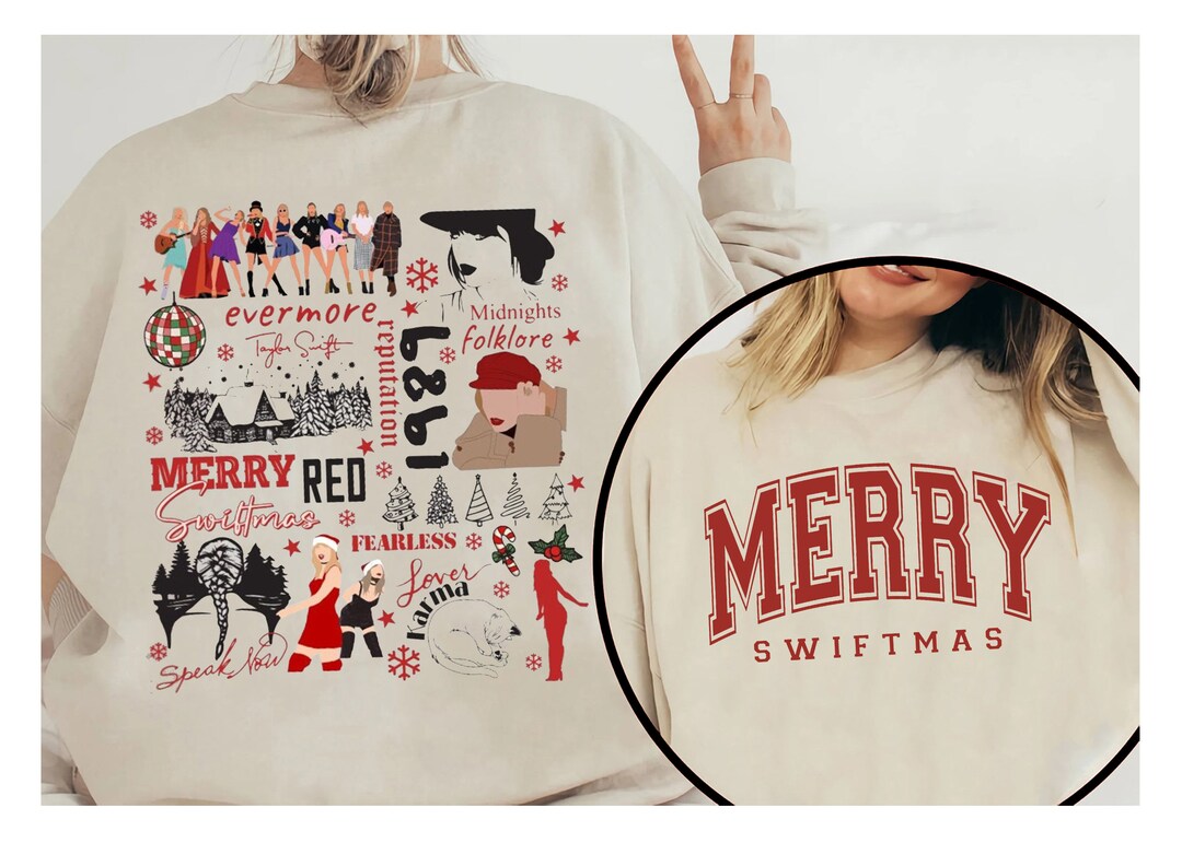 Merry Swiftmas Sweatshirt, Swiftie Merch, Swiftmas Chritsmas Shirt ...